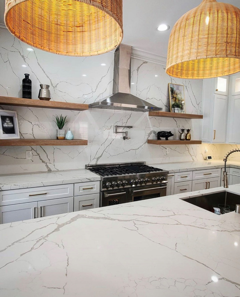 Calacatta Capri - Contemporary - Kitchen - Los Angeles - by Verona ...