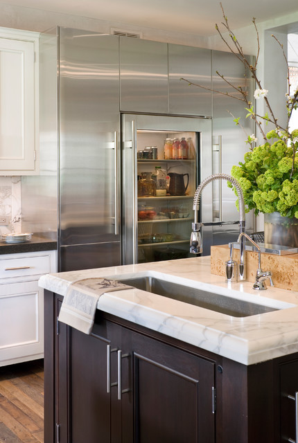 Calacatta Gold Kitchen - Classique - Cuisine - Kansas City - par Carthage Stoneworks | Houzz