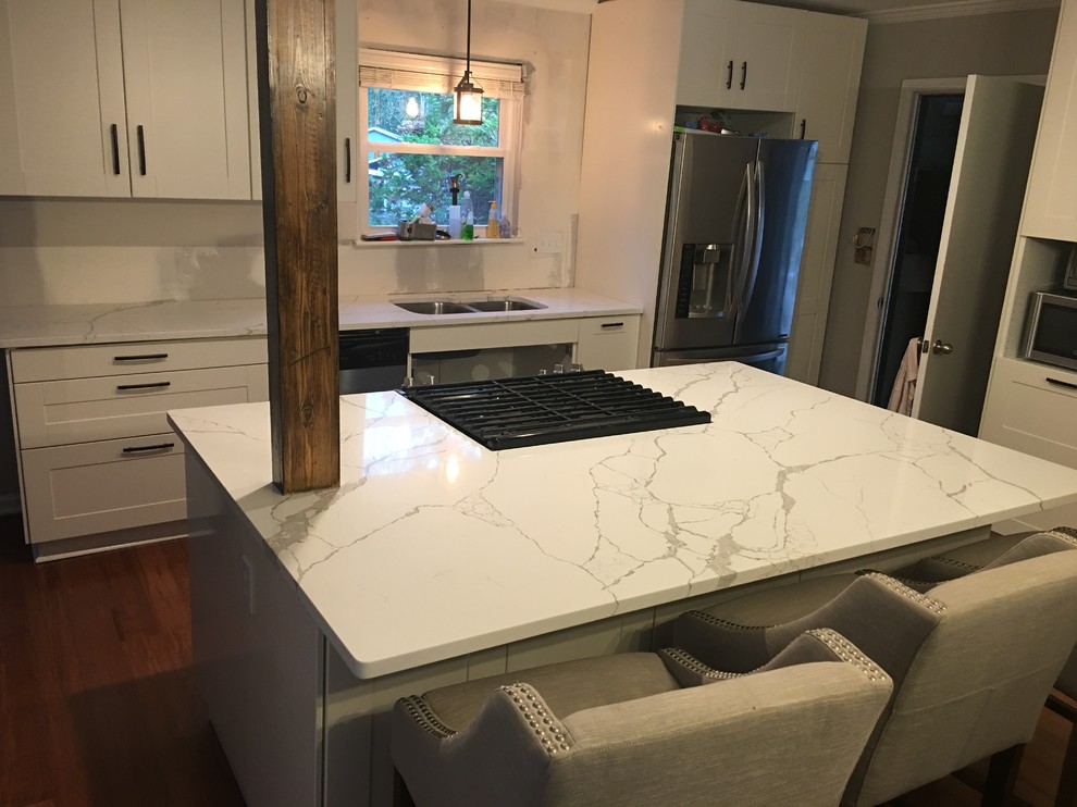 Calacatta Laza Quartz Kitchen - Kitchen - Charlotte - by Asso Stone | Houzz