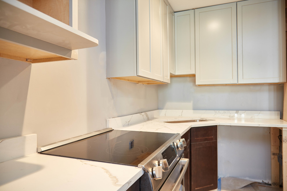 Calacatta Laza Quartz Kitchen - Contemporary - Kitchen - Boston - by ...