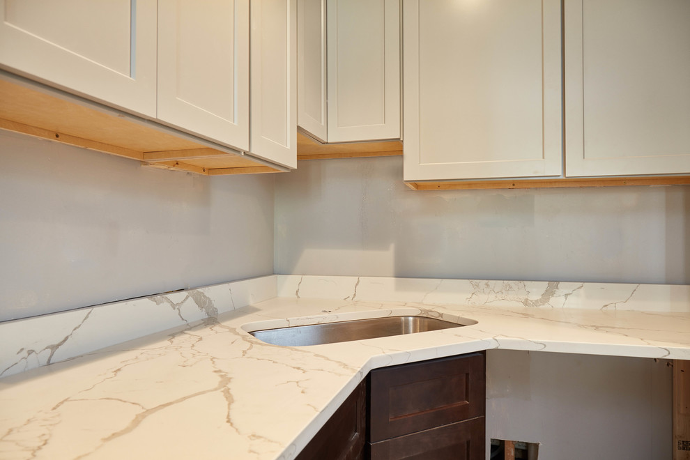 Calacatta Laza Quartz Kitchen - Contemporary - Kitchen - Boston - by ...