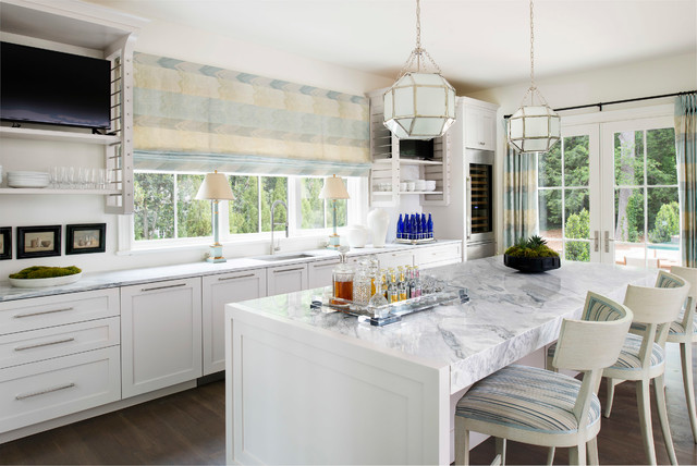 Calacatta Marble - Tuscany Kitchen - Contemporary - Kitchen - Atlanta ...