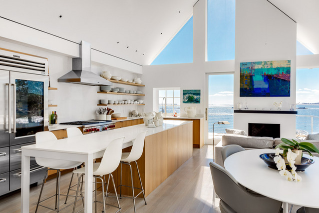 Calacatta Nuvo Caesarstone Quartz Kitchen - Modern - Kitchen - Boston ...