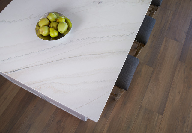 Calacatta Quartzite Kitchen Countertop Island - Contemporary - Kitchen ...