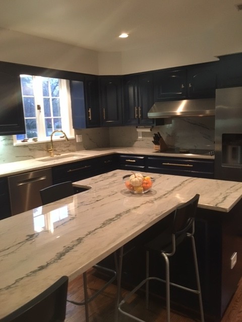 Calacatta Quartzite kitchen remodel - Traditional - Kitchen - Other ...