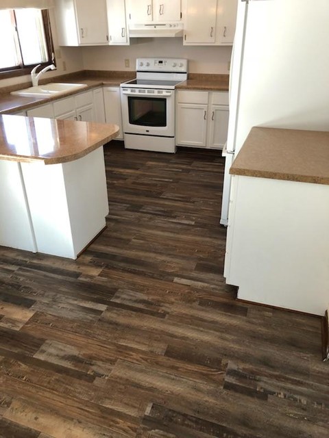 Cali Vinyl Pro *Redefined Pine* Vinyl Plank Install - Rustic - Kitchen ...