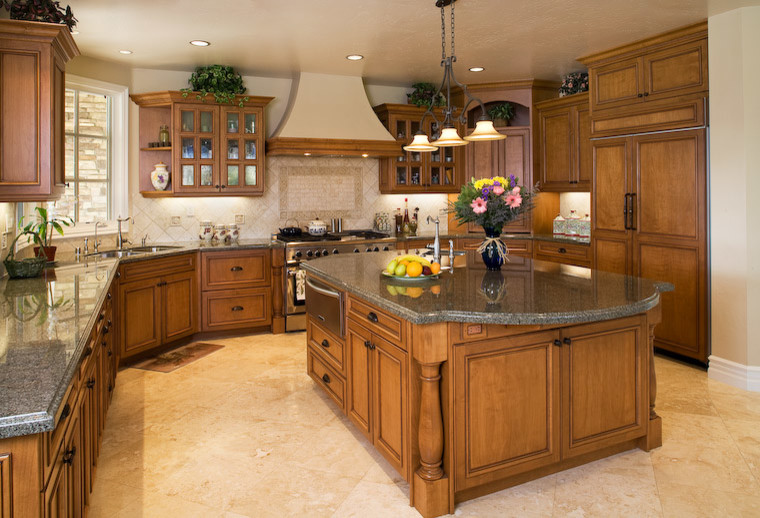 California Ranch Home-Santaluz - Mediterranean - Kitchen - San Diego ...