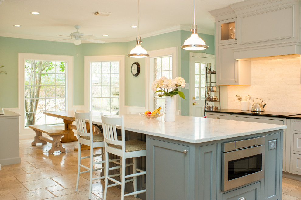 Calm & Collected Beaded Inset Kitchen - Transitional - Kitchen ...