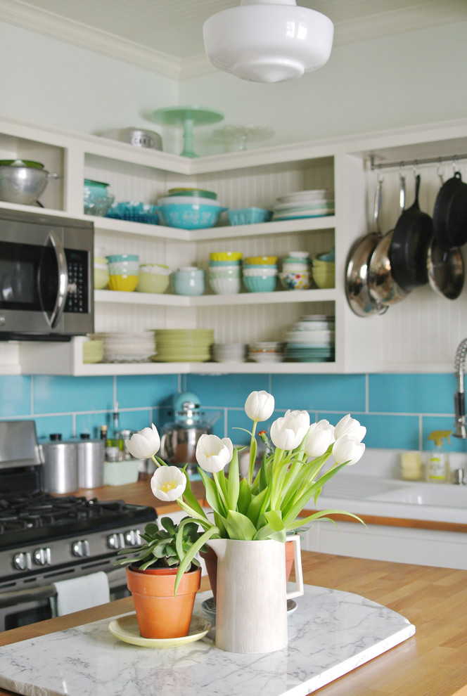 Calm Cool Kitchen Makeover - Farmhouse - Kitchen - Columbus - by Farm ...