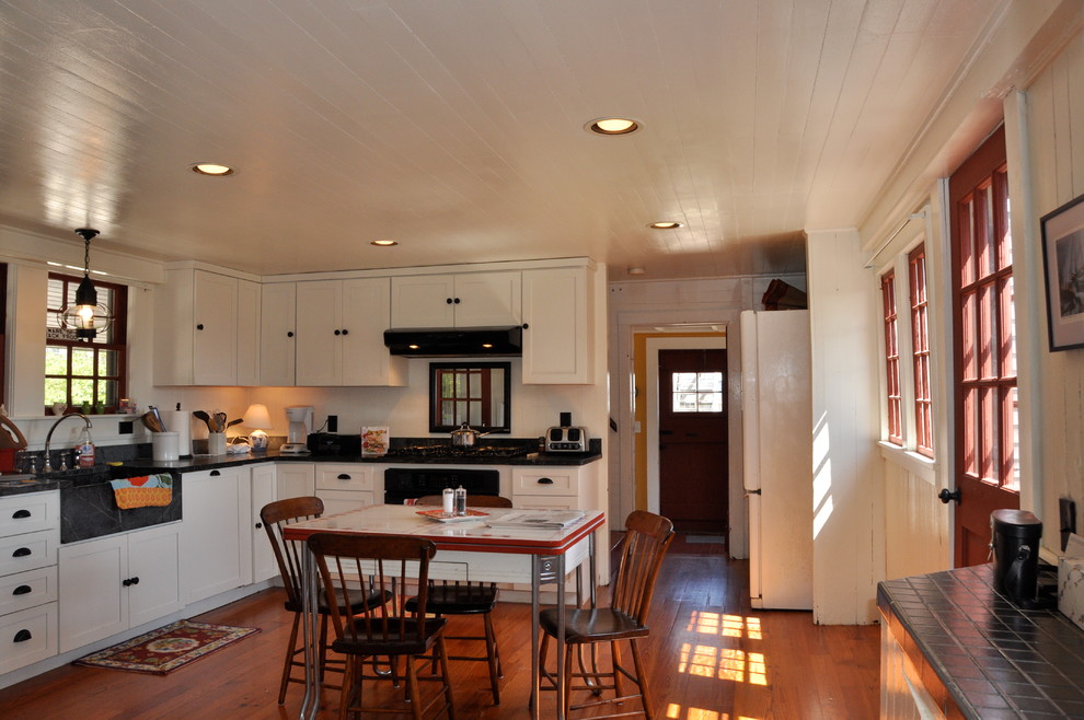 Cape Cod Colonial restoration project - Traditional - Kitchen - Boston ...