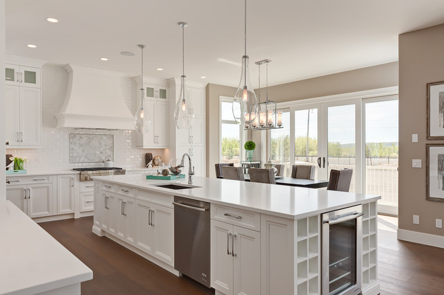 Cape Cod inspired 2 storey - Kitchen - Calgary - by Trickle Creek ...