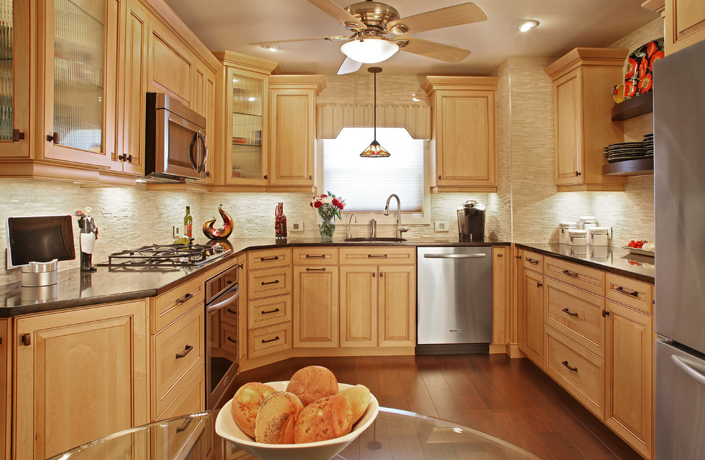 Caramel Glazed Kitchen Remodel - Traditional - Kitchen - Other - by ...
