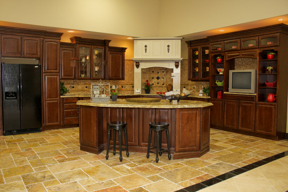 Carnival Kitchen - Traditional - Kitchen - Houston - by Natural Stone ...