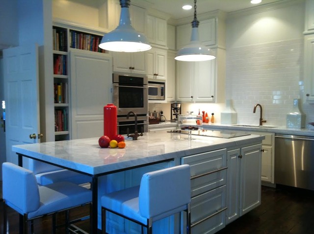 Carrara marble kitchen - Contemporary - Kitchen - New Orleans - by ...