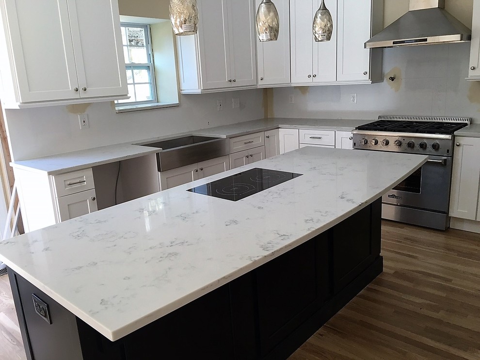 Carrara quartz kitchen - Transitional - Kitchen - Atlanta - by Stone ...