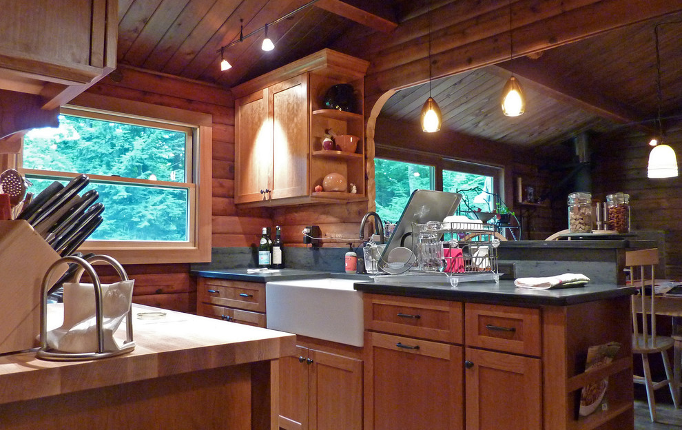 Cedar Cabin - Traditional - Kitchen - Burlington - by Cotton Design ...