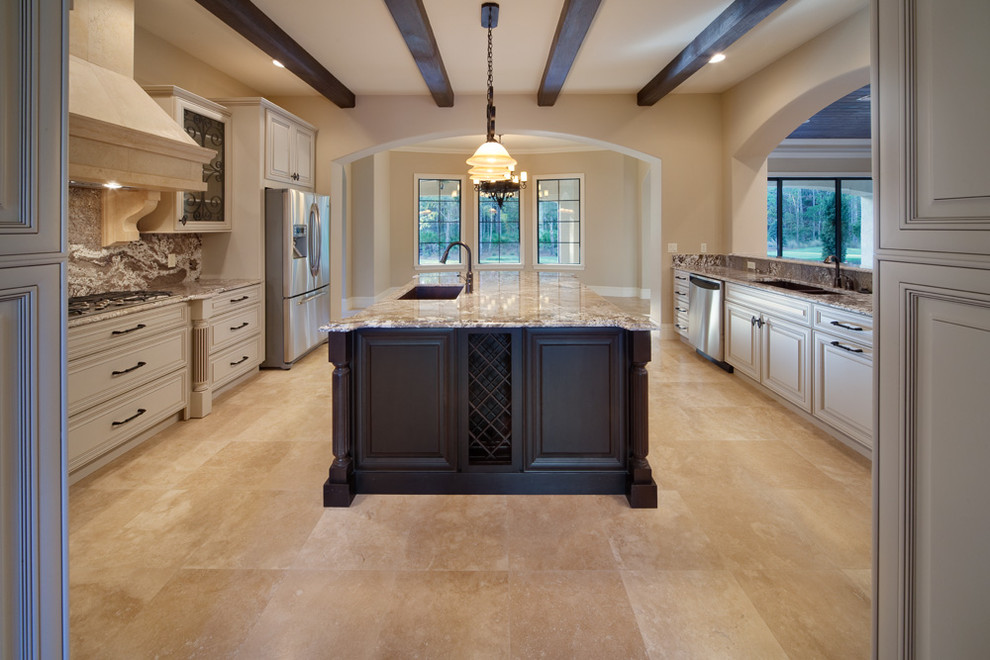 Faux Wood Beam in Kitchen - Traditional - Kitchen - Charlotte - by ...