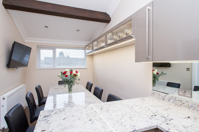 Champagne Ultra High Gloss Kitchen - Contemporary - Kitchen - Berkshire ...