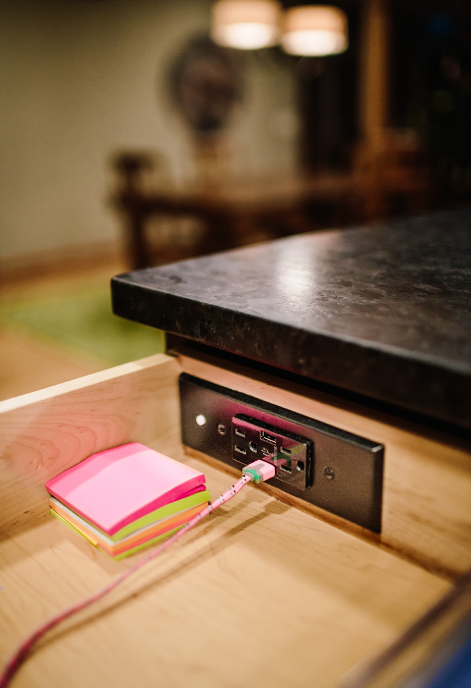 Charging Drawer incorporated into Island Drawer - Transitional ...