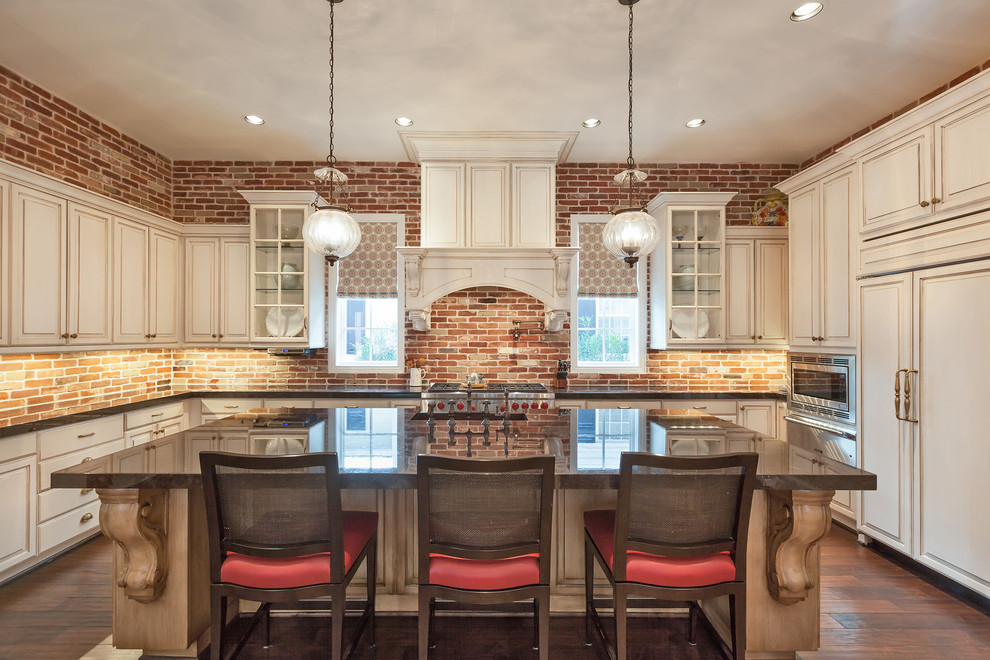 Charleston Style House-120805 - Traditional - Kitchen - Houston - by ...