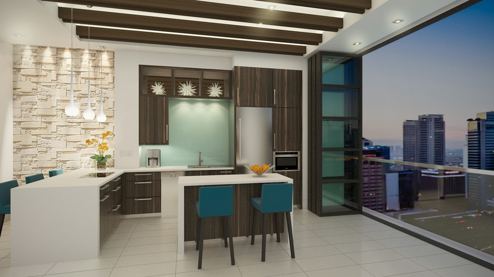 Charlotte penthouse - Contemporary - Kitchen - Charlotte - by STRATTON ...