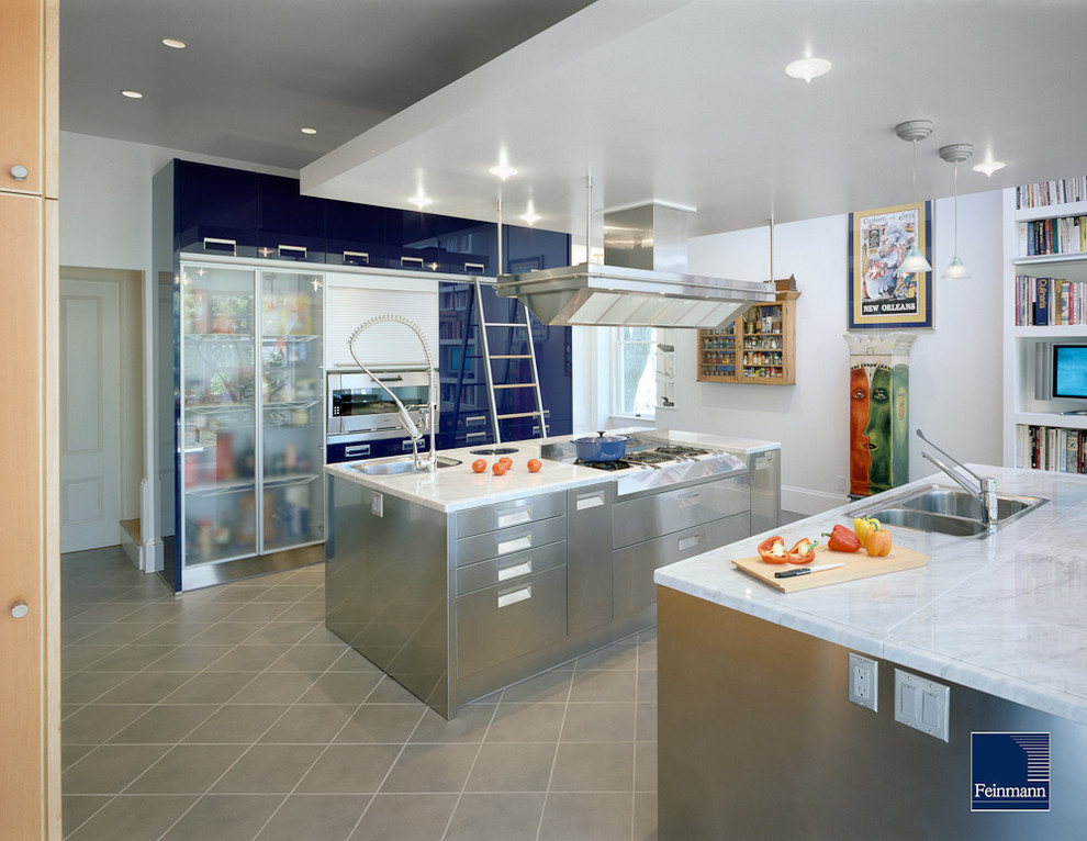 Chef's Kitchen - Contemporary - Kitchen - Boston - by Feinmann, Inc ...