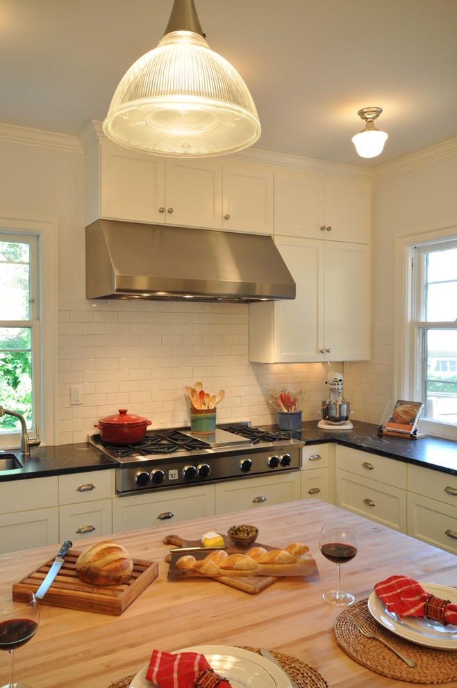 Chef Zoë François' Kitchen Featuring a 48" BlueStar Rangetop - Rustic ...