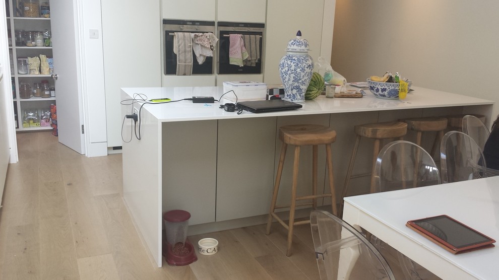 Chelsea loft in Silestone Blanco Zeus quartz - Contemporain - Cuisine ...