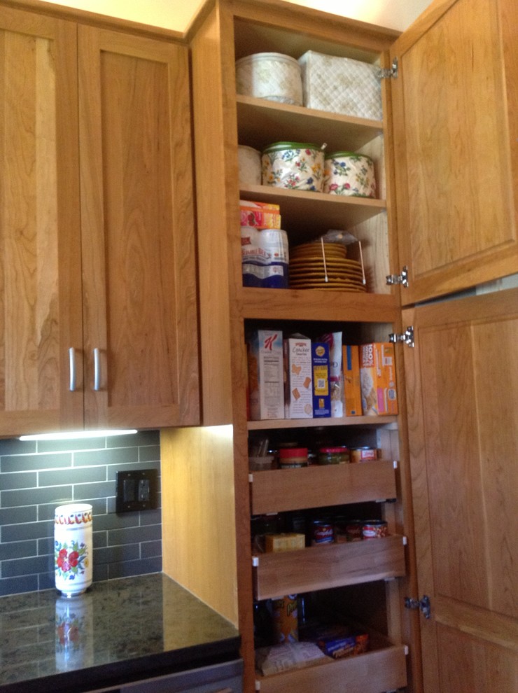 Cherry Kitchen in Small Space - Traditional - Kitchen - Boston - by ...