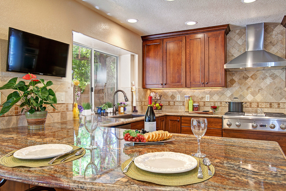 Cherry Onyx Kitchen - Rustic - Kitchen - San Diego - by Miramar Kitchen ...