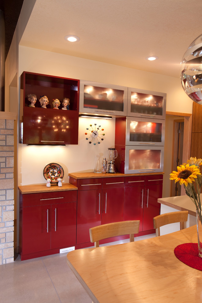 Cherry Red - Contemporary - Kitchen - Minneapolis - by Cherry Creek ...