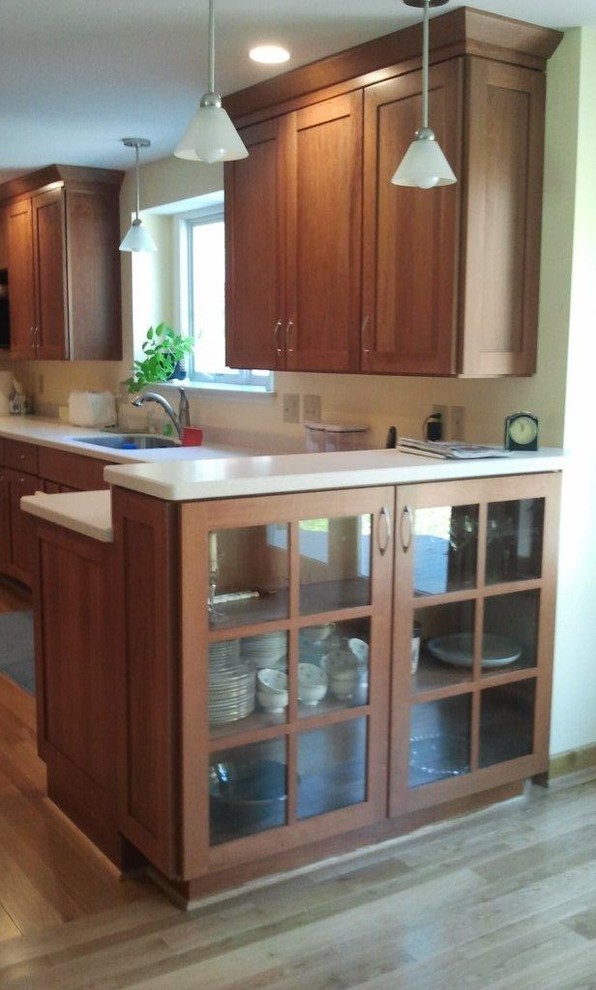 Cherry Shaker Style Kitchen - Farmhouse - Kitchen - New York - by ...