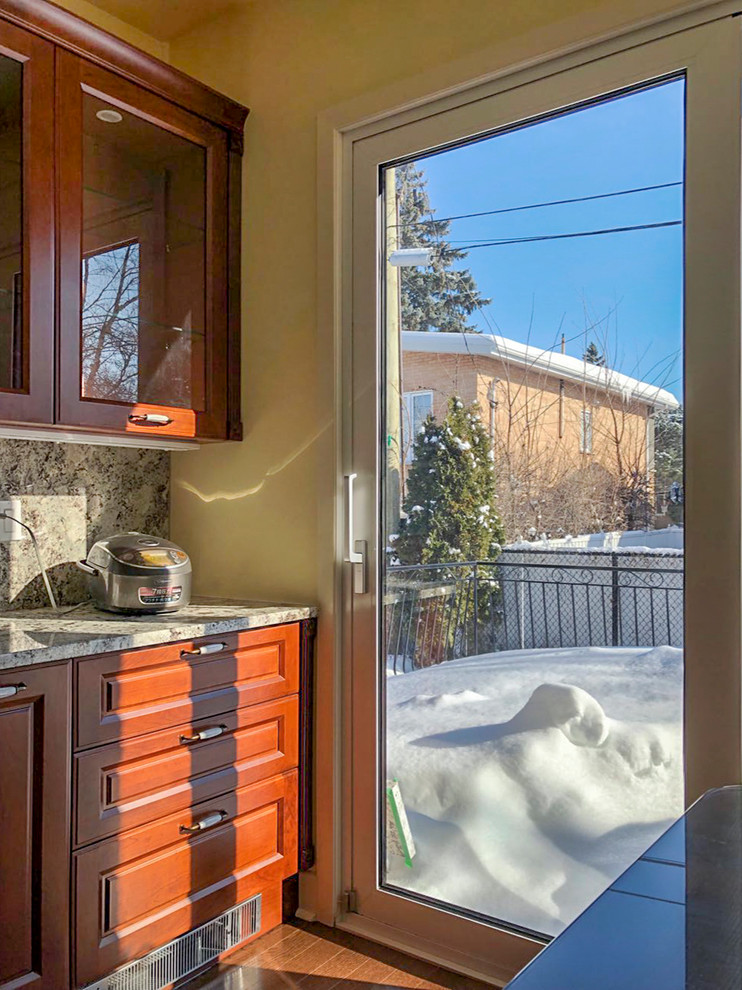 Cherry Wood Home Interior for A Villa in CA - Contemporary - Kitchen ...
