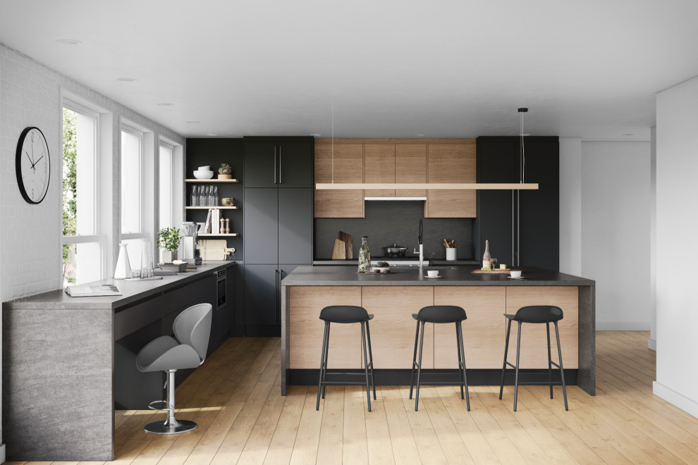 Chicago, Balance Dark - Modern - Kitchen - Chicago - by FORM Kitchens ...