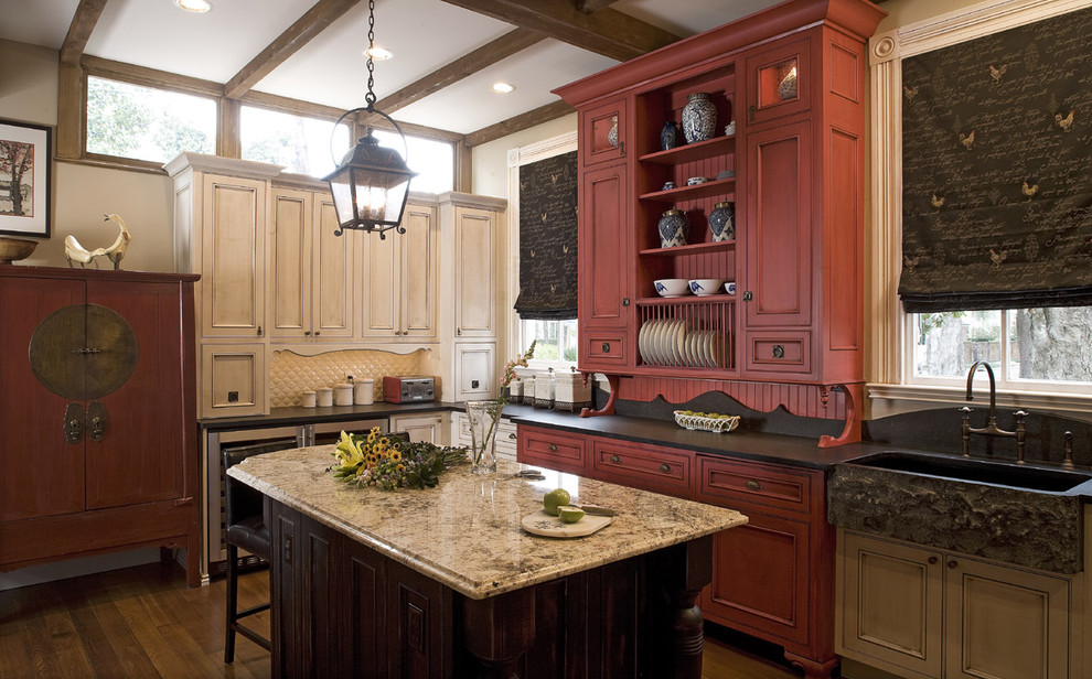 Chinese Red Kitchen - Traditional - Kitchen - New Orleans - by Adler ...