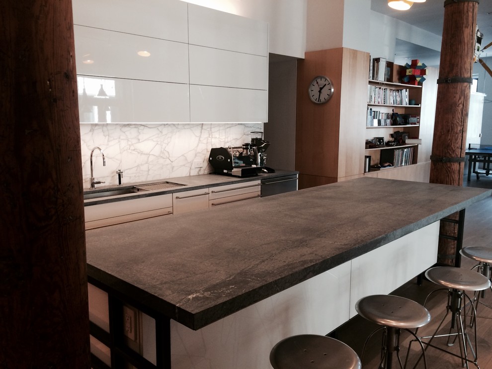 Churchhill Soapstone Installs - Industrial - Kitchen - New York - by ...