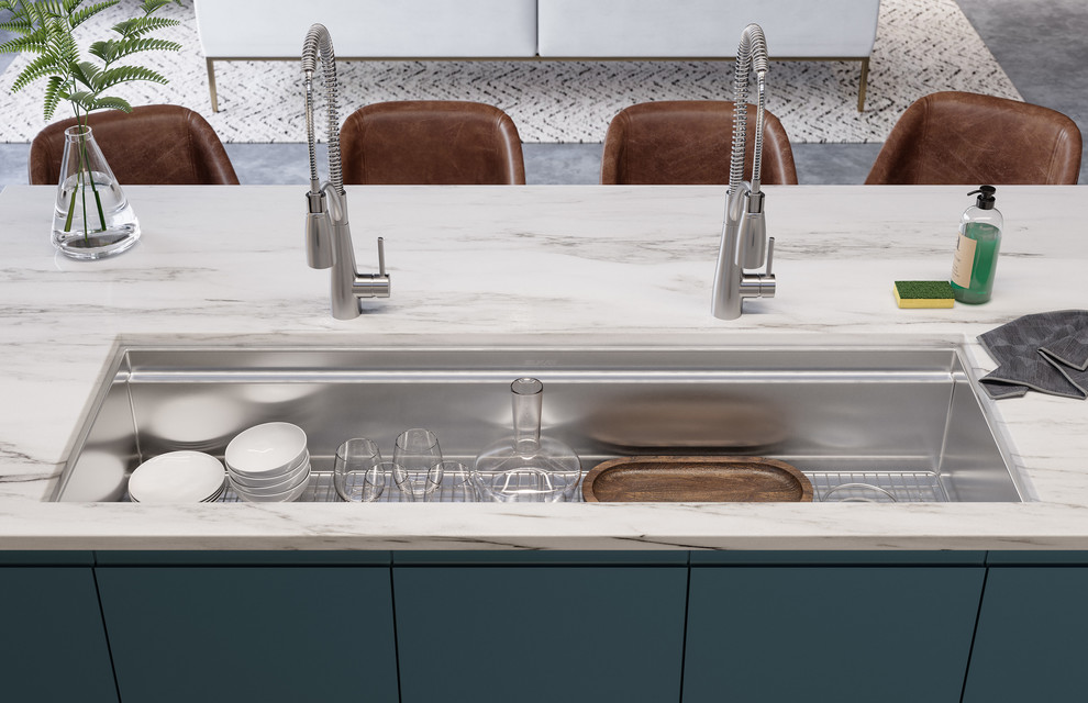 Circuit Chef Stainless Steel Sink 60" - Kitchen - Chicago - by Elkay ...