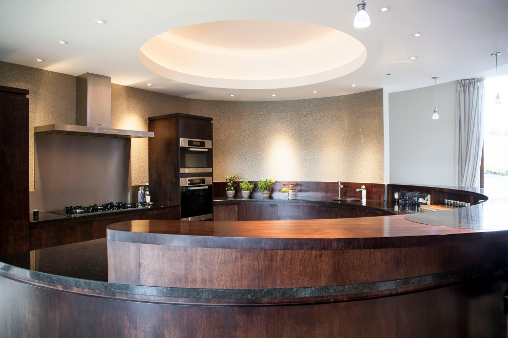 Circular Kitchen Area Design - Modern Barn Conversion - Modern ...