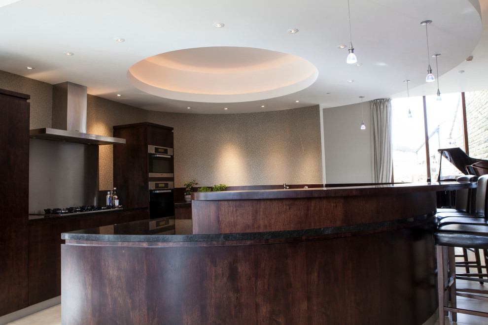 Circular Kitchen Area Design - Modern Barn Conversion - Modern ...