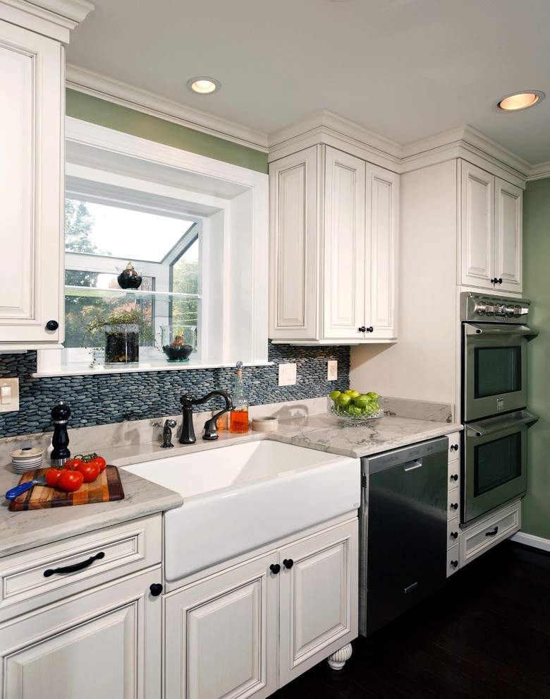 Classic French Kitchen in Annandale Has a Touch of Zen - Traditional ...