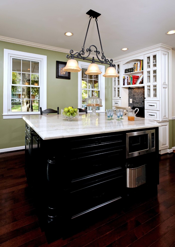 Classic French Kitchen in Annandale Has a Touch of Zen - Traditional ...