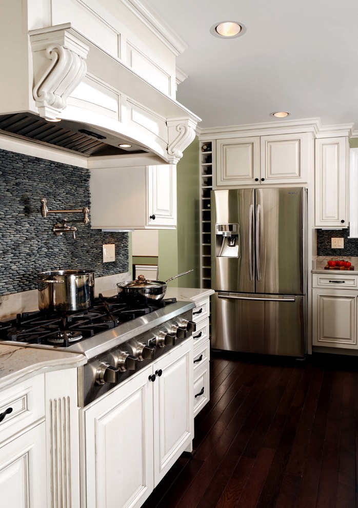 Classic French Kitchen in Annandale Has a Touch of Zen - Traditional ...