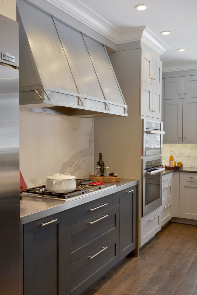 Classic Grey - Traditional - Kitchen - New York - by Bilotta Kitchen ...
