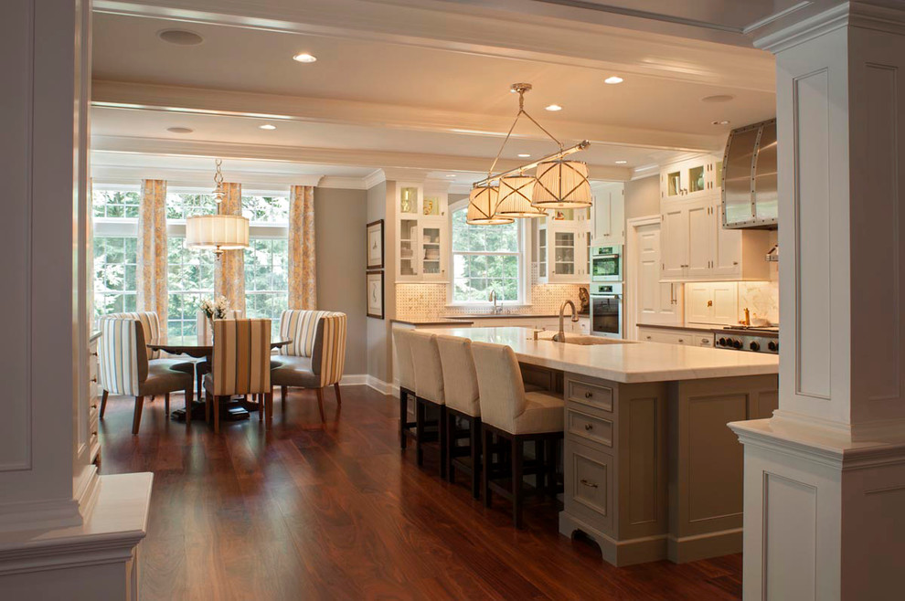 Classic Kitchen & Dining Room Redesign - Transitional - Kitchen - Other ...