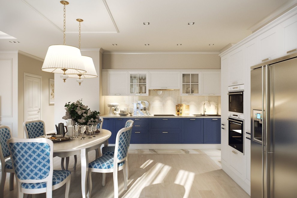 Classic Kitchen Design. 3D Rendering Project - Traditional - Kitchen ...