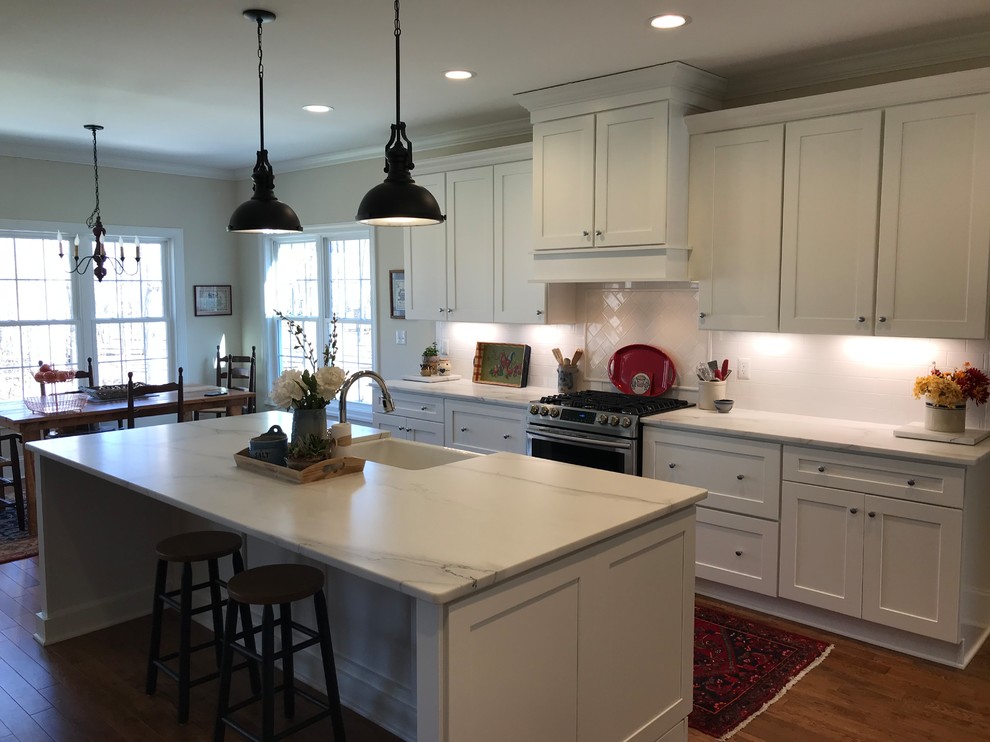 Classic Painted Shaker Kitchen - Transitional - Kitchen - Other - by ...