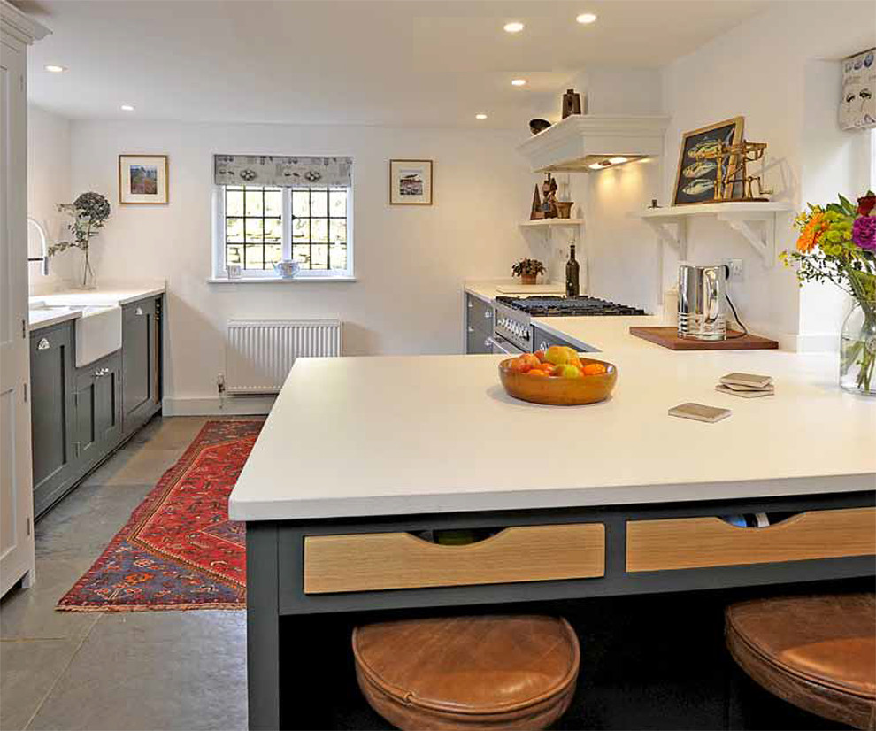 Classic Quartz Worktop, for a Timeless Finish - Farmhouse - Kitchen ...