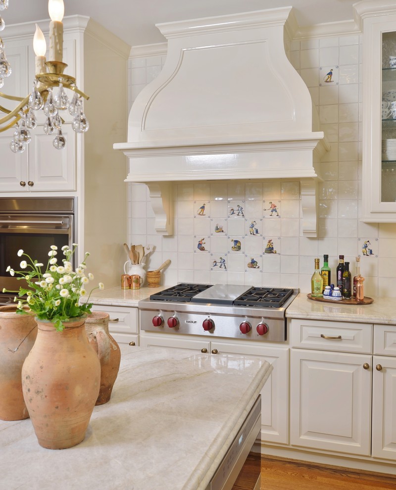 Classic Traditional White Kitchen Remodel - Traditional - Kitchen ...