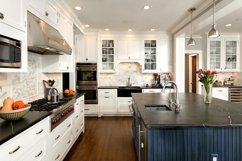 CLASSIC TWO-TONE KITCHEN - Traditional - Kitchen - DC Metro - by ...