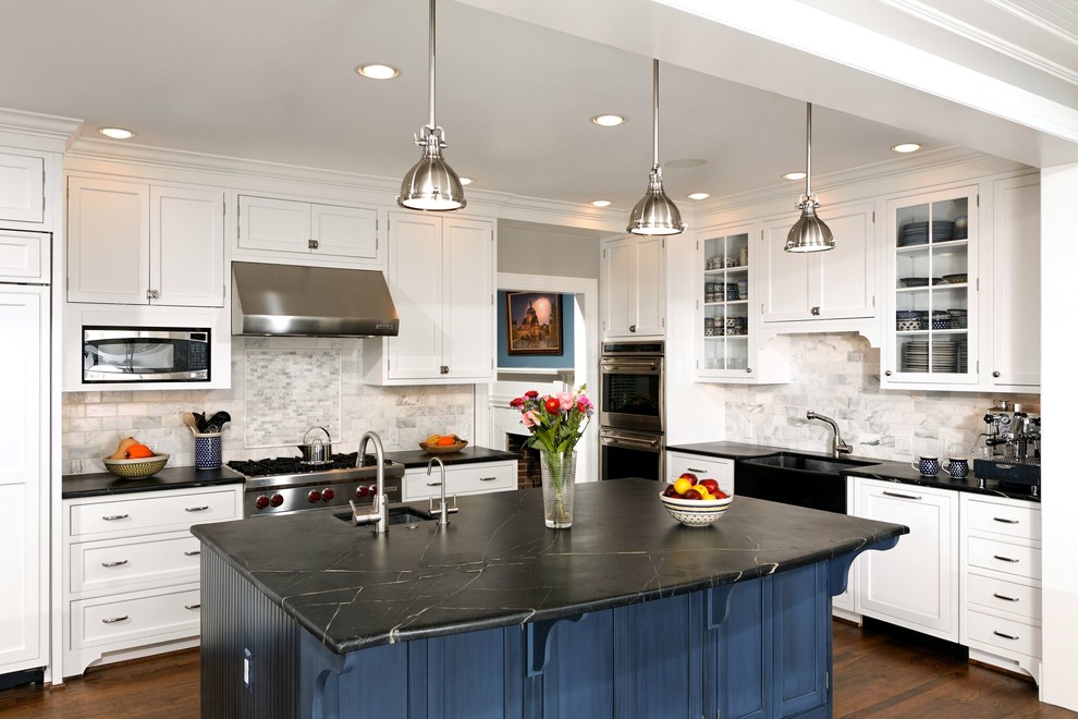 CLASSIC TWO-TONE KITCHEN - Traditional - Kitchen - DC Metro - by ...
